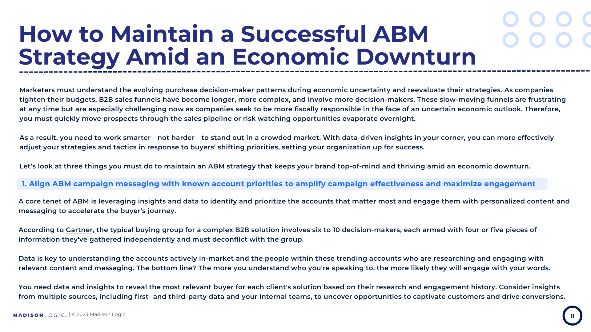 How to Maintain Persistent ABM eBook - Madison Logic